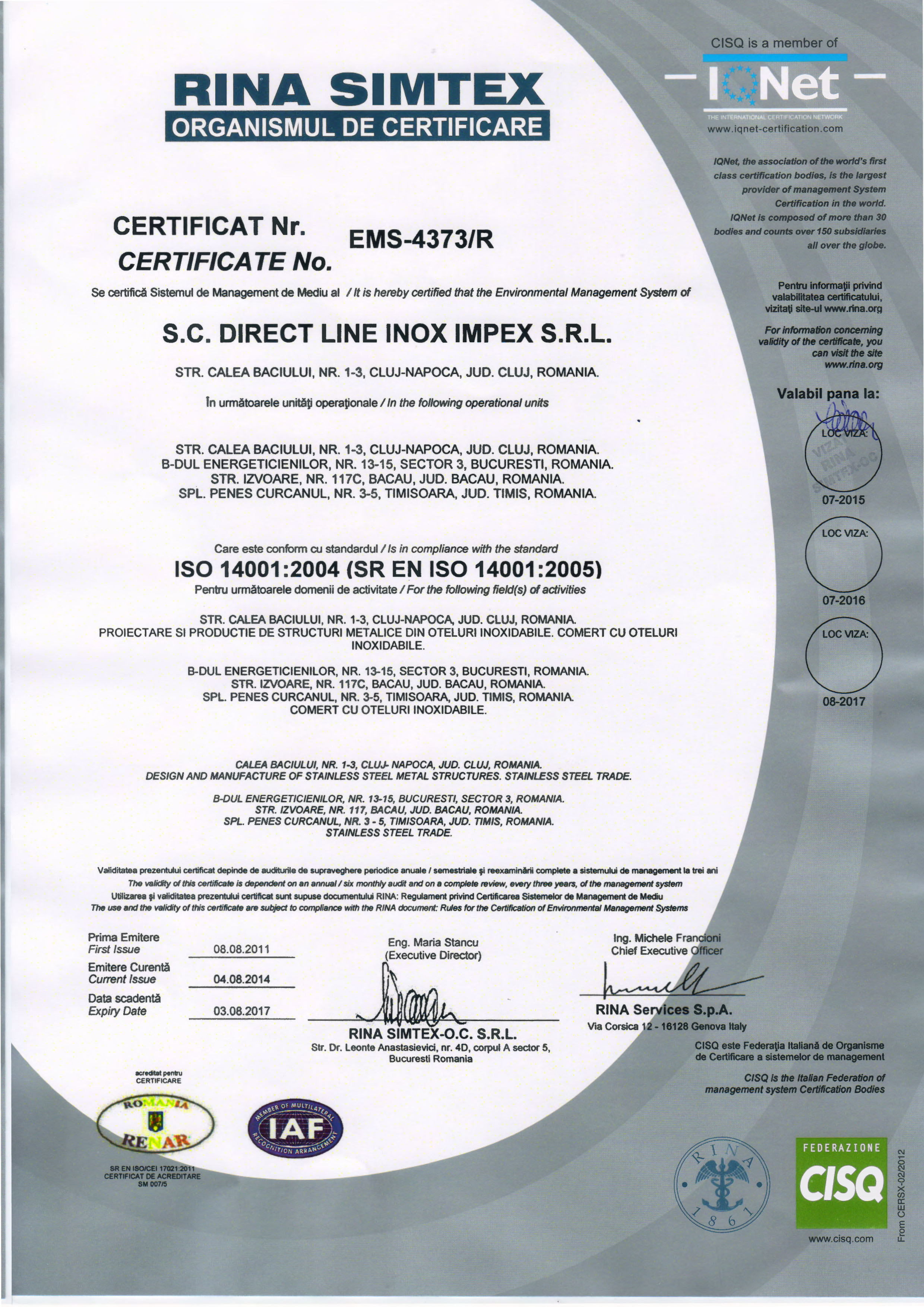 Our company - Direct Line Inox