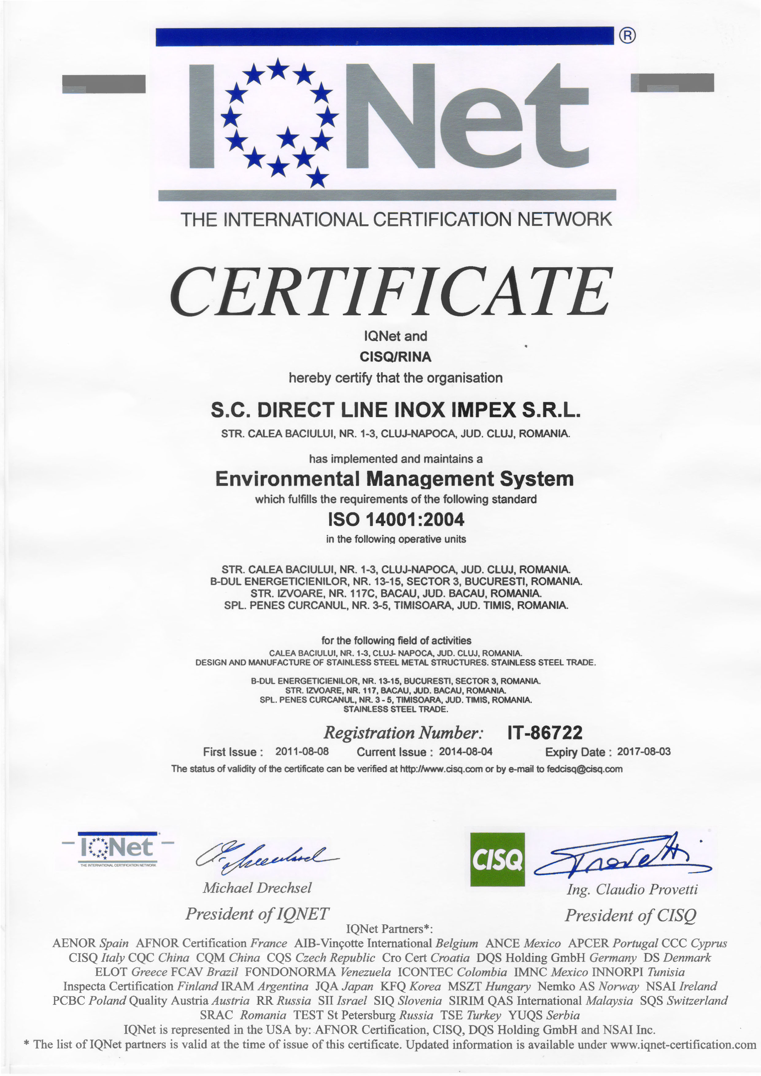 Our company - Direct Line Inox